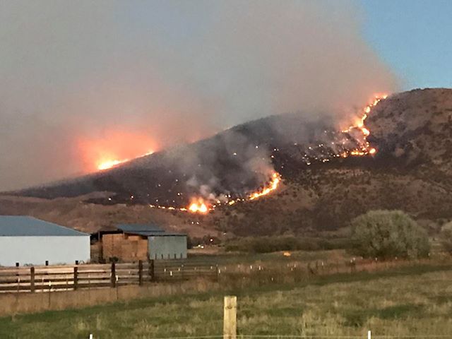 Stukel Mountain Fire Photos and Update Evening 10-14-18 | Klamath Alerts
