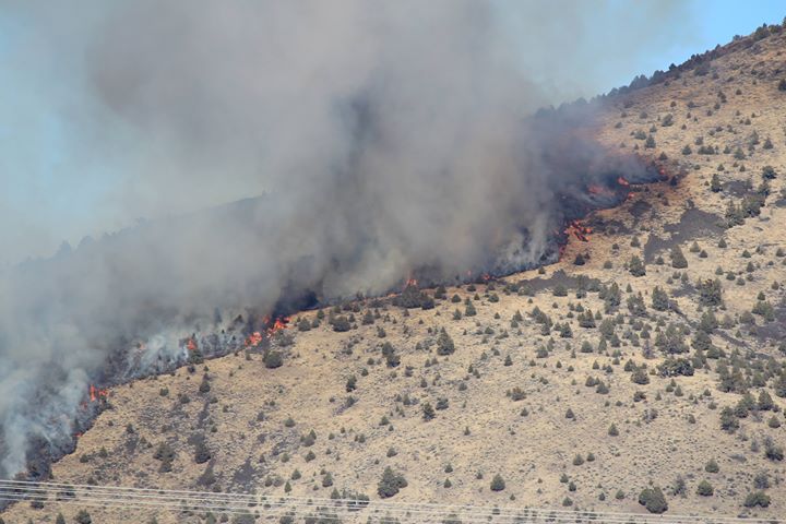 Stukel Mountain Fire Photos and Update Evening 10-14-18 | Klamath Alerts