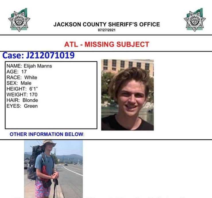 UPDATE: MISSING 17-YEAR OLD Pacific Crest Trail HIKER | Klamath Alerts